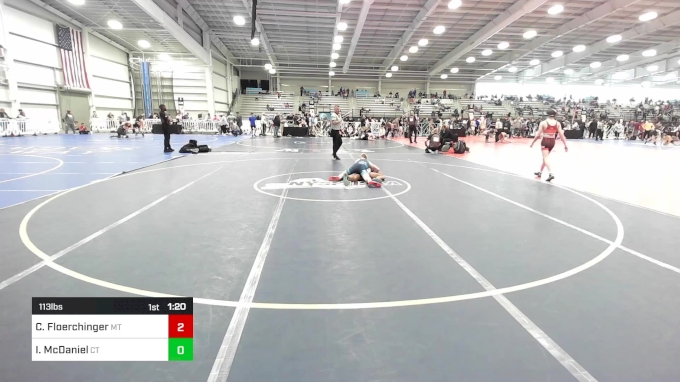 113 lbs Round Of 16 - Cael Floerchinger, MT vs Isaiah McDaniel, CT