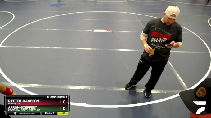 84 lbs Champ. Round 1 - Rifften Jacobson, Minnesota vs Arron Goepfert ...