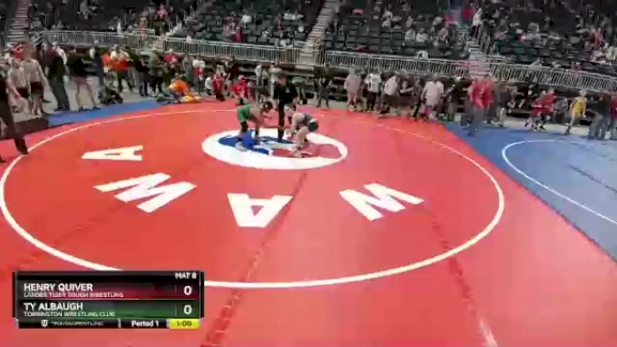 110 lbs Quarterfinal - Henry Quiver, Lander Tiger Tough Wrestling vs Ty ...