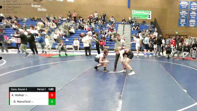 125 lbs Cons. Round 4 - George Mansfield, Empire vs Ashton Walker ...