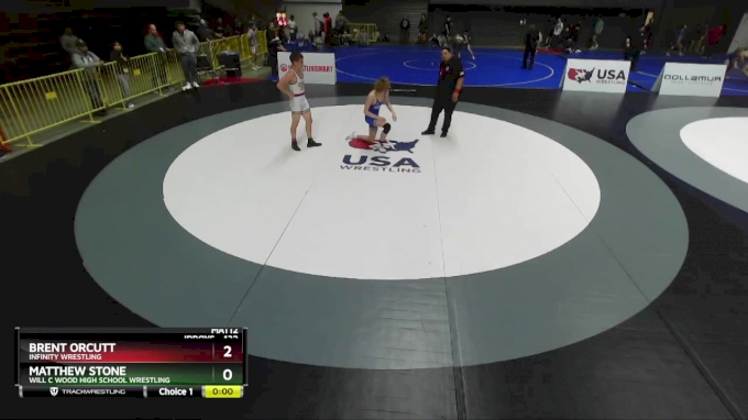 132 lbs Cons. Round 3 - Brent Orcutt, Infinity Wrestling vs Matthew ...