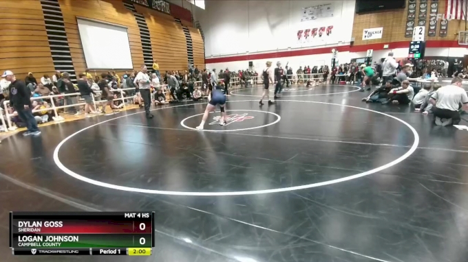 144 lbs Champ. Round 2 - Logan Johnson, Campbell County vs Dylan Goss ...