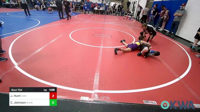 76 lbs Round Of 16 - Joely Hunt, Vian Wrestling Club vs Cooper Johnson ...