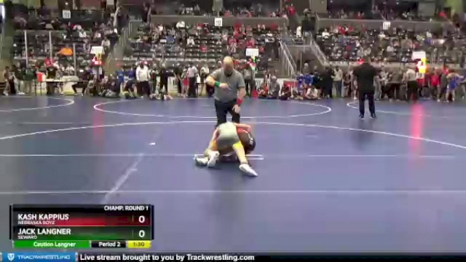 100 lbs Champ. Round 1 - James Headrick, CIWC Team Intensity vs Mason Karsten, Elkhorn Wrestling ...