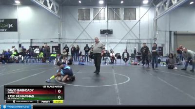 92 lbs Placement (4 Team) - Zayd Muhammad, 84 Athletes vs David ...