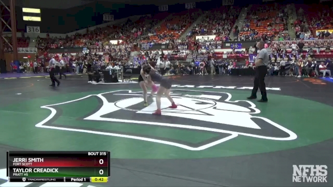 115 lbs Cons. Round 3 - Taylor Creadick, Pratt HS vs Jerri Smith, Fort ...