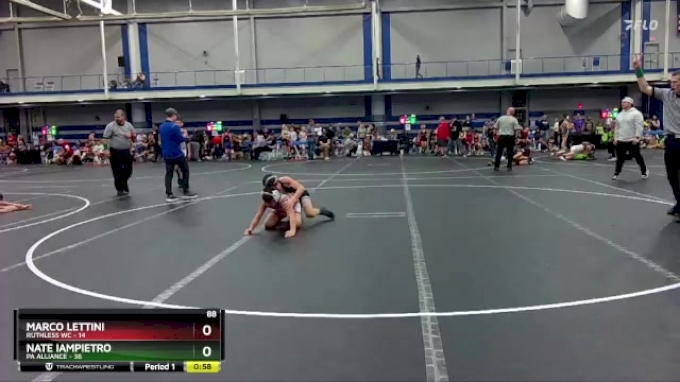 88 lbs Round 3 (8 Team) - Nate Iampietro, PA Alliance vs Marco Lettini ...