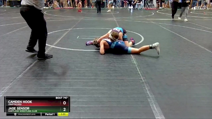 96 lbs 3rd Place Match - Camden Hook, Unattached vs Jase Sensor ...