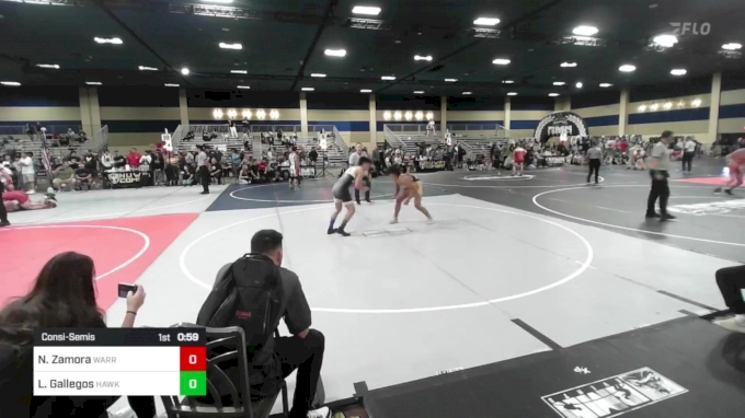 144 lbs Consolation - Nicholas Zamora, Warrior Trained vs Lorenzo ...