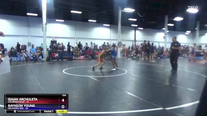 114 lbs Round 4 (6 Team) - Isaiah Archuleta, Colorado Blue vs Raykeon ...