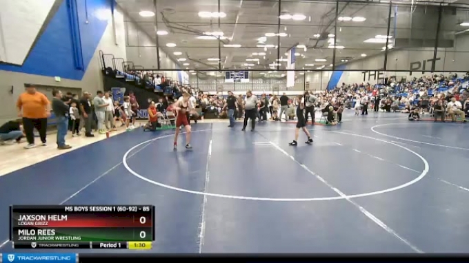 85 lbs Champ. Round 1 - Milo Rees, Jordan Junior Wrestling vs Jaxson ...