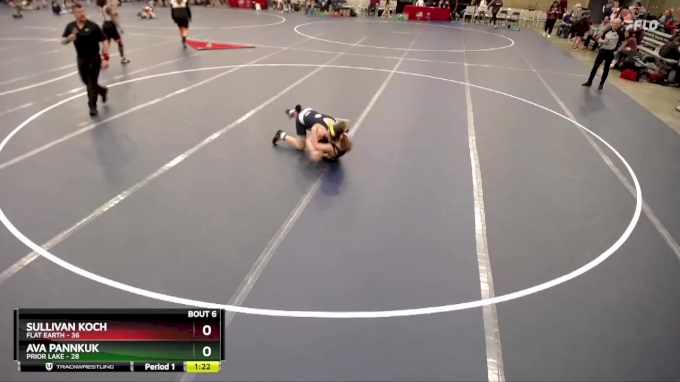 100 lbs Round 3 (4 Team) - Ava Pannkuk, Prior Lake vs Sullivan Koch ...