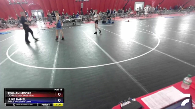 100 lbs 5th Place Match - Teghan Moore, LaCrosse Area Wrestlers vs Luke ...