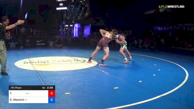 152 lbs 7th Place - Tyler Eischens, Minnesota vs Daniel Mancini ...