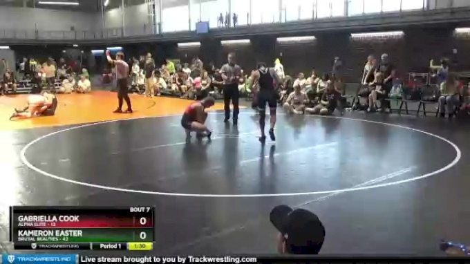 110 lbs Round 3 (6 Team) - Gabriella Cook, Alpha Elite vs Kameron ...