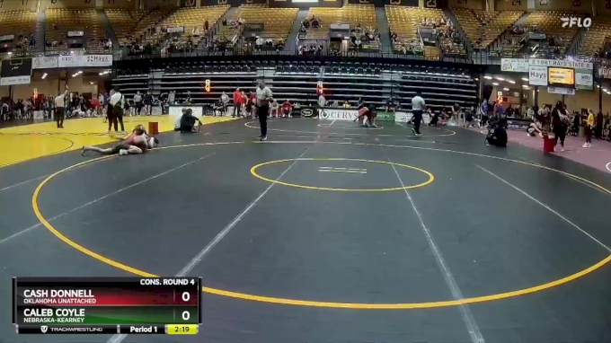 125 lbs Cons. Round 4 - Caleb Coyle, Nebraska-Kearney vs Cash Donnell ...
