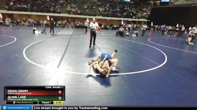 74 lbs Cons. Round 2 - Aidan Grimm, Wrath Wrestling Club vs Quinn Lane ...