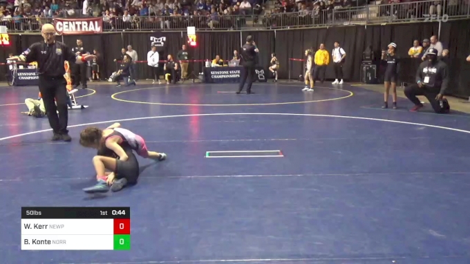 50 lbs 3rd Place - Willow Kerr, Newport vs Beylau Konte, Norristown