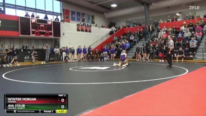 100 lbs Champ. Round 1 - Wynter Morgan, Marion vs Ava Staub, Central DeWitt