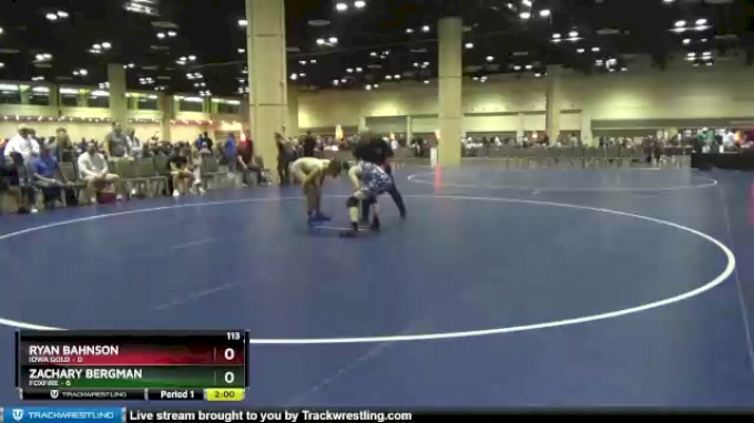 113 lbs Placement Matches (8 Team) - Ryan Bahnson, Iowa Gold vs Zachary ...