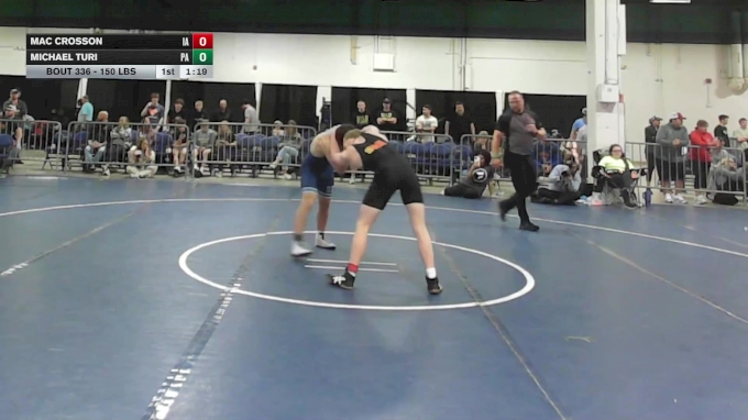 150 lbs Round Of 16 - Mac Crosson, IA vs Michael Turi, PA