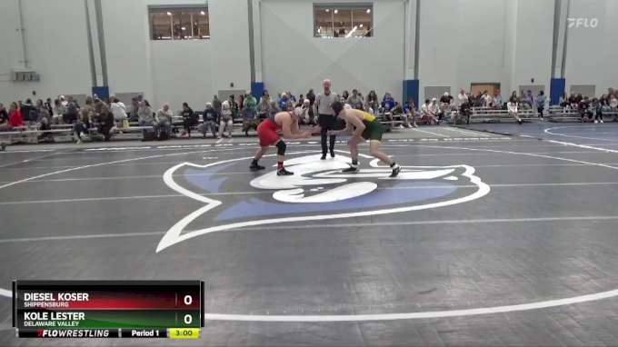 197 lbs Champ. Round 2 - Diesel Koser, Shippensburg vs Kole Lester ...