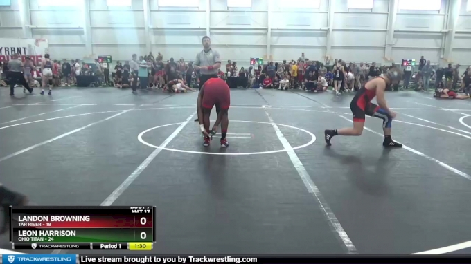 152 lbs Round 2 (10 Team) - Leon Harrison, Ohio Titan vs Landon ...