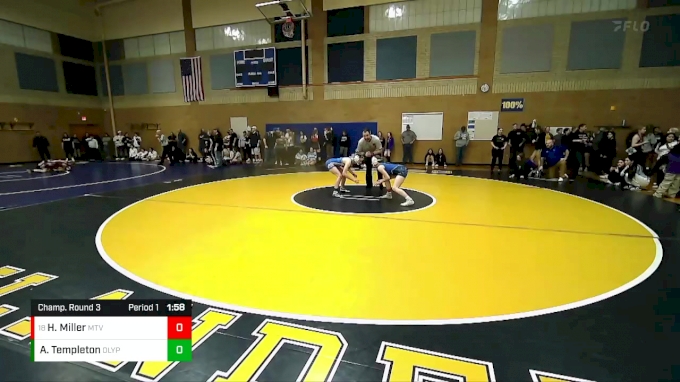 125lbs Champ. Round 3 - Hailey Miller, Mountain View (Girls) vs Ali ...