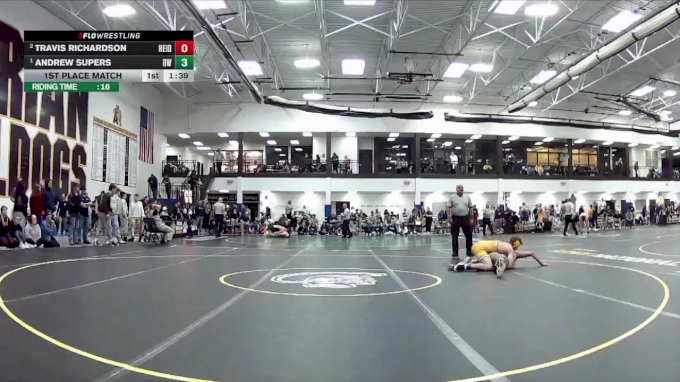 165 lbs 1st Place Match - Andrew Supers, Baldwin Wallace vs Travis ...