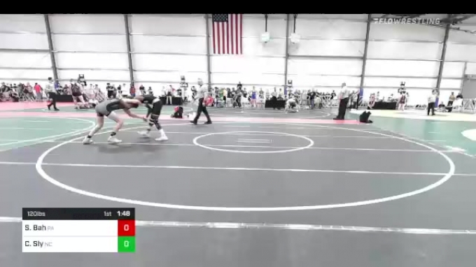 120 lbs Round Of 16 - Sulayman Bah, PA vs Charlie Sly, NC