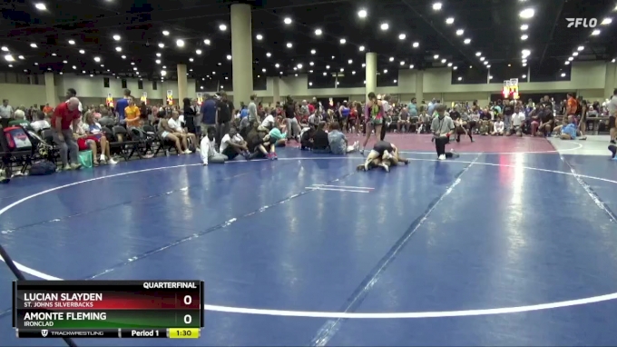 132 lbs Quarterfinal - Amonte Fleming, Ironclad vs Lucian Slayden, St ...