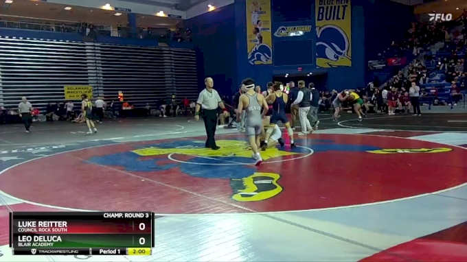 120 lbs Champ. Round 3 - Luke Reitter, Council Rock South vs Leo DeLuca ...