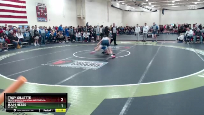 121 lbs Champ. Round 1 - Isaih Hesse, St. Peter vs Troy Gillette, Tracy ...