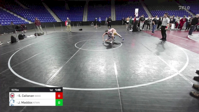 157 lbs 3rd Place - Sean Callanan, Wakefield vs Jake Maddox, Newtown