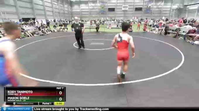 106 lbs Placement Matches (8 Team) - Kody Tanimoto, Texas Red vs Mason ...