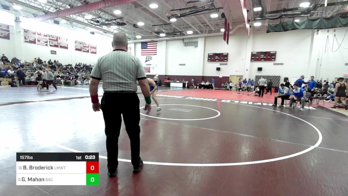 157 lbs Consi Of 8 #2 - Ben Broderick, Lyman Mem/Windham Tech vs ...