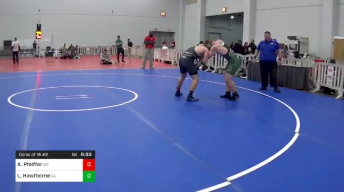 182 lbs Consi Of 16 #2 - Adam Pfeiffer, MD vs Logan Hawthorne, GA