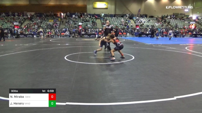 90 lbs Consi Of 8 #2 - Noah Mirabal, Daniel Cormier Wrestling vs ...