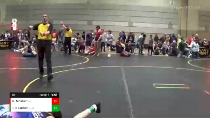 117 lbs Cons. Round 2 - Braylen Parker, MMG vs Ryan Mosher, Holt Wc