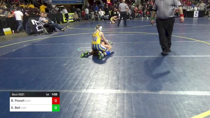 77 lbs Round Of 32 - Brayden Powell, Central Dauphin vs Gavyn Bell ...