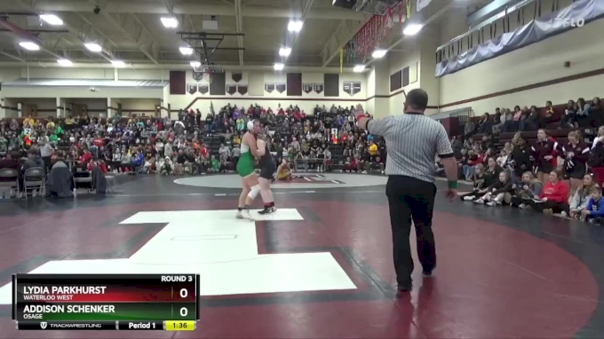 190 lbs Round 3 - Lydia Parkhurst, Waterloo West vs Addison Schenker, Osage