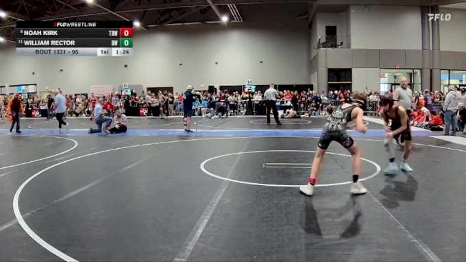 95 lbs Champ. Round 1 - William Rector, Bobcat WC vs Noah Kirk, The ...