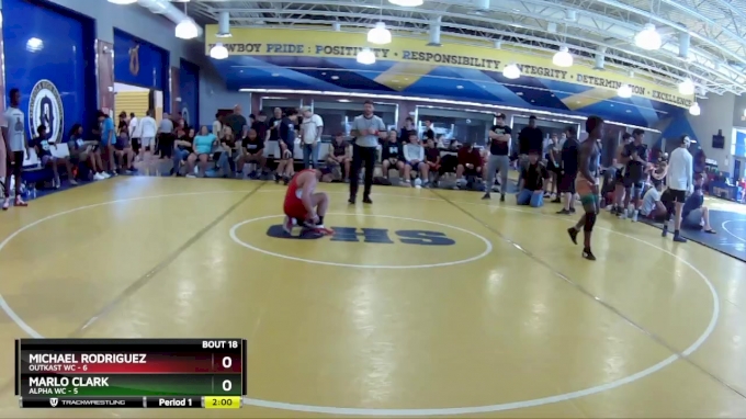 126 lbs Round 5 (8 Team) - Marlo Clark, Alpha WC vs Michael Rodriguez ...