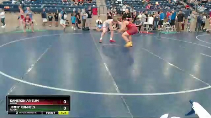 171 lbs Quarterfinal - Kameron Arizumi, Hawaii vs Jimmy Runnels, Alaska