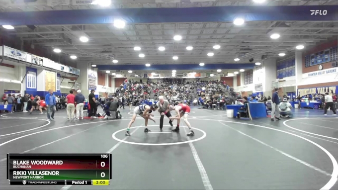 106 lbs Champ. Round 3 - Blake Woodward, Buchanan vs Rikki Villasenor ...