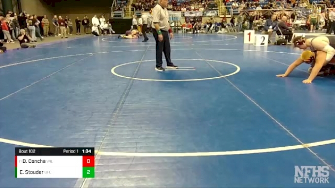 285 lbs Champ. Round 1 - Dom Concha, Williston vs Eric Stouder, Grand ...