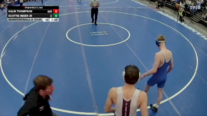 150 lbs Quarterfinals (8 Team) - Kalin Thompson, Norfolk vs Scottie ...