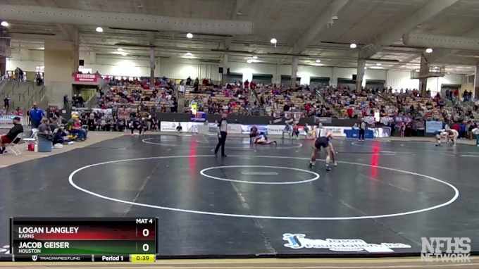 AA 144 lbs Cons. Round 2 - Logan Langley, Karns vs Jacob Geiser, Houston