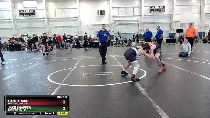 110 lbs Finals (8 Team) - Cane Tharp, Ohio Gold 24K vs Jake Shaffer ...