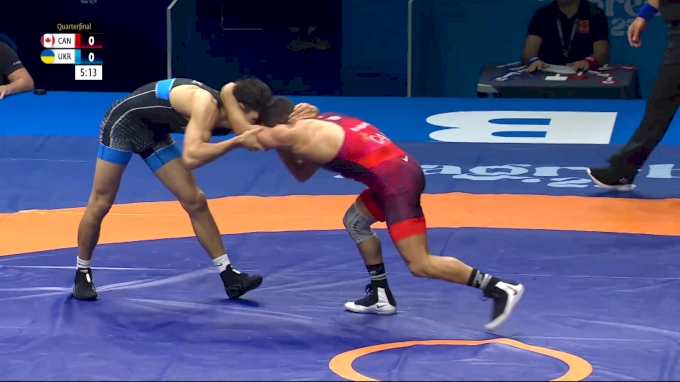 65 kg 1/4 Final - Peiman Bioukagha Biabani, Canada vs Andrii Biliichuk ...